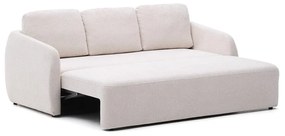 Krémová žinylková rozkládací pohovka 225 cm Laira – Kave Home