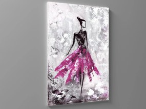 Liox Obraz olejomalba baletka - růžová Rozměr: 100 x 150 cm