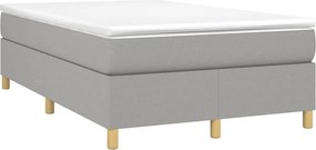 Rám postele s boxspringem světle šedá 120 x 200 cm textil 3120945