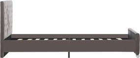 Rám postele šedý samet 90 x 200 cm 286829