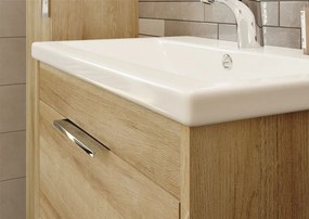 Mereo, Mereo Vigo, koupelnová skříňka s keramickým umyvadlem 61 cm, bílá, MER-CN311