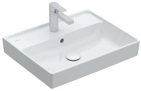 Villeroy & Boch Collaro - Umyvadlo 60x47 cm, s přepadem, otvor pro baterii, alpská bílá 4A336001