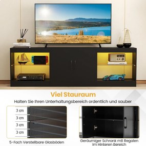 Costway 3 v 1 TV skříňka pro televizory do 85 palce nízká deska