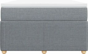 Box spring postel s matrací světle šedá 120 x 200 cm textil 3285560