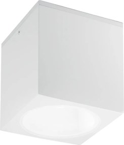 FAN I-CITIZEN-Q1-BCO Venkovní stropní svítidlo Citizen, bílé, 1 x E27, IP54, 15 x 15 x 17 cm - FANEUROPE