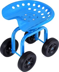 Costway Zahradní vozík na kolečkách Rolovací pracovní sedák s 360 °