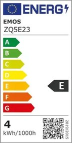EMOS LED žárovka Classic A60 4W / 40W E27 / neutrální bílá / 470 lm