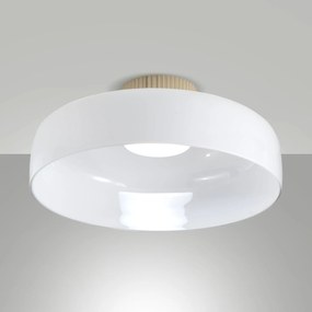 Fabas luce Fabas Lunar, bílé stropní svítidlo, 1x26W LED 3CCT 2700/3000/4000K krokové stmívání, prům. 42cm