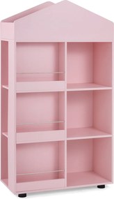 Costway Montessori dětská polička 116 cm Knihovnička Dětská polička na dřevo