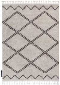 Dywany Łuszczów, Kusový koberec Berber Asila B5970 cream and brown, 180x270, béžová, obývací pokoj