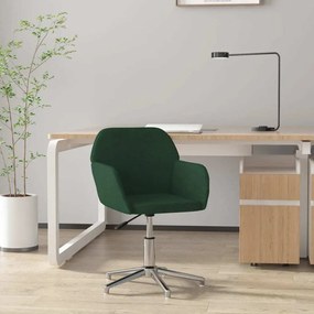 vidaXL Otočná kancelářská židle textil [344712] Barva: Tmavě zelená
