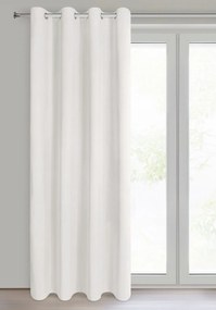ZATEMŇOVACÍ ZÁVĚS (100%) NA KROUŽCÍCH NITA 140X250 CM KREMOVÁ