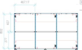 Kuchyňka NIKA se dřezem a baterií 1481 x 600 x 2000 mm, dub přírodní, levé