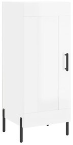 Skříň highboard bílá s vysokým leskem 34,5x34x180 cm kompozit,  3199115