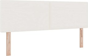 Postel s boxspringem s čelo Krémová a bílá 160 x 200 cm 3337521