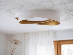 LED Stm. stropní svítidlo SM. GALAXY M. LED/24W/230V pr. 55 cm bílá/zlatá + DO