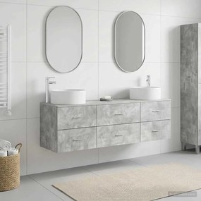 Sada koupelnového nábytku 3 ks Betonově šedá 3405942