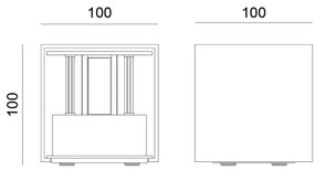 Globo 34168SA - LED Venkovní nástěnné svítidlo VERONIKA 2xLED/3W/230V IP54