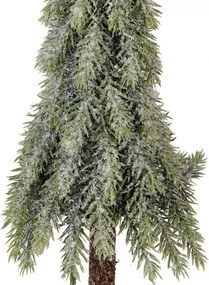 Vánoční dekorace jehličnatý stromek na dřevě - Ø 10*35 cm