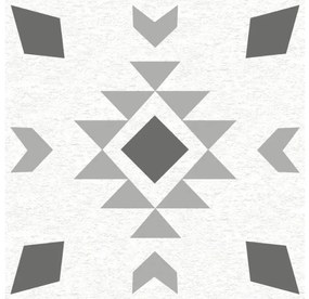 Samolepicí podlahové pvc čtverce etno šedý vzor 2745063 | 30,4 x 30,4 cm | D-C-Fix