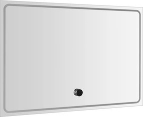 Sapho Sapho, GEMINI zrcadlo s LED osvětlením 100x70cm, chytré funkce, GM100K