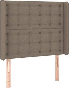 Box spring postel s matrací taupe 90x200 cm textil 3132285