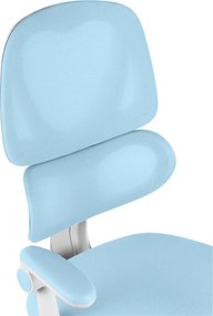 Dětská otočná židle Neoseat JUNI 023 — látka, pratelný potah, modrá