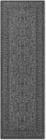 NORTHRUGS, Běhoun Duet Kona 106248 Black/White - na ven i na doma, 80x250, černobílá, chodba / předsíň