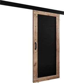 Posuvné dveře s krycí lištou ADIO 2 dub Craft zlatý + černý 80