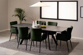 ACTONA Rozkládací jídelní stůl BLACKBURN černý 160/240x97 cm