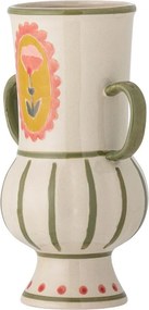 Béžová ručně malovaná váza z kameniny (výška 21 cm) Odina – Bloomingville