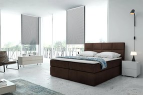 Eka Kontinentální čalouněná postel Smoth - Cassablanca (180x200 cm) Barva látky Trinity: Černá (Trinity 2316)