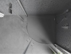 Mexen Bert půlkruhový sprchový kout SMC 90 x 90 cm, šedý - 4KR619090