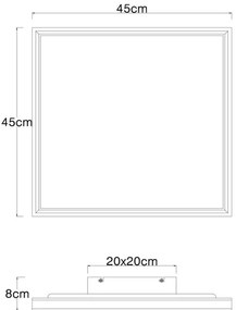 Globo 41596D2 - LED Stmívatelné stropní svítidlo LED/24W/230V 2700-6500K+DO