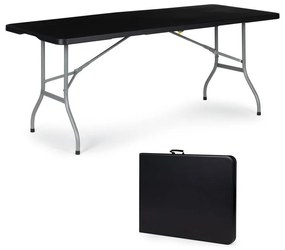 modernHOME Skládací zahradní rautový cateringový stůl 153cm- černý HTF153 BLACK