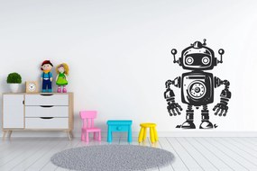 Lepy.cz Samolepka na zeď Robot Velikost (šířka x výška): 55x73cm, Barevná varianta: Jemná růžová