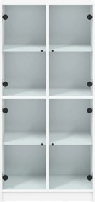 Highboard s dvířky bílý 68 x 37 x 142 cm kompozitní dřevo 3295857