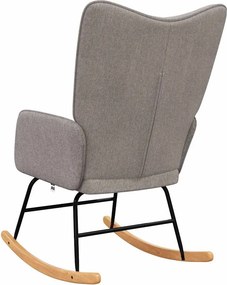 Houpací křeslo taupe textil 328016