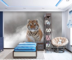 Malvis ® Tapeta Sněžný tygr Vel. (šířka x výška): 432 x 290 cm