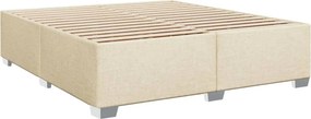 Box spring postel s matrací krémová 180x200 cm textil 3290586