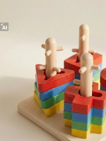 Sinsay - Skládačka s barevnými kostkami - vícebarevná