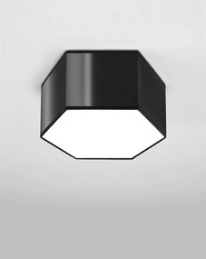 Stropní svítidlo Sunde 2, 1x černé plastové stínítko, (bílý plast)