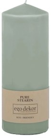 Tyrkysově modrá svíčka Eco candles by Ego dekor Top, doba hoření 50 h