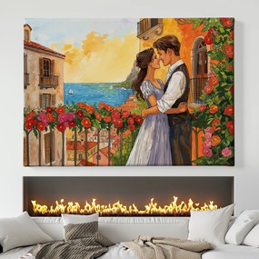 Obraz na plátně - Velká balkónová láska FeelHappy.cz Velikost obrazu: 120 x 80 cm