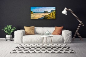 Obraz na plátně Pláž Kameny Krajina 100x50 cm