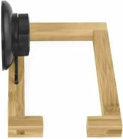 Compactor Bestlock SPA Bamboo Držák na toaletní papír bez vrtání černý
