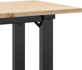 Konferenční stolek s O rámem 110x40x45 cm borové dřevo a ocel 3282667