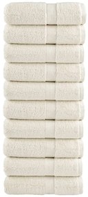 Prémiové mycí ručníky SOLUND 10 ks krémové 30x30 cm 600 g/m² 137469