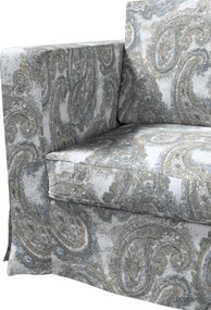 Potah na pohovku IKEA  Karlanda 3-místná nerozkládací, dlouhý barva vícebarevná látka pletený vzor, vzorované