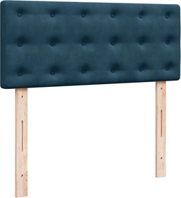 Box spring postel s matrací modrá 120 x 200 cm samet 3287726